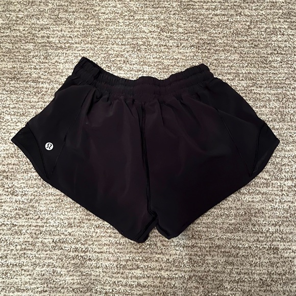 lululemon athletica | Shorts | Black Lululemon Hotty Hot Highrise Shorts 25 Inches Size 4 | Poshmark